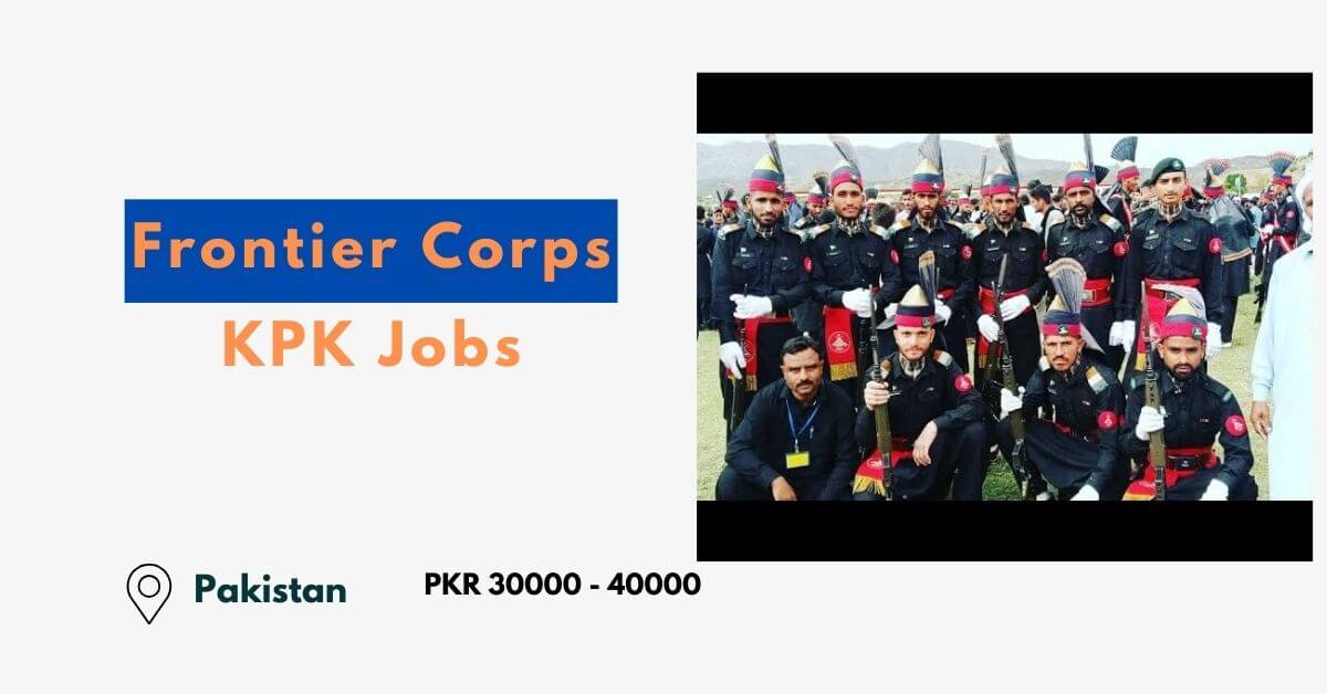 Frontier Corps KPK Jobs 2024 - Apply Now
