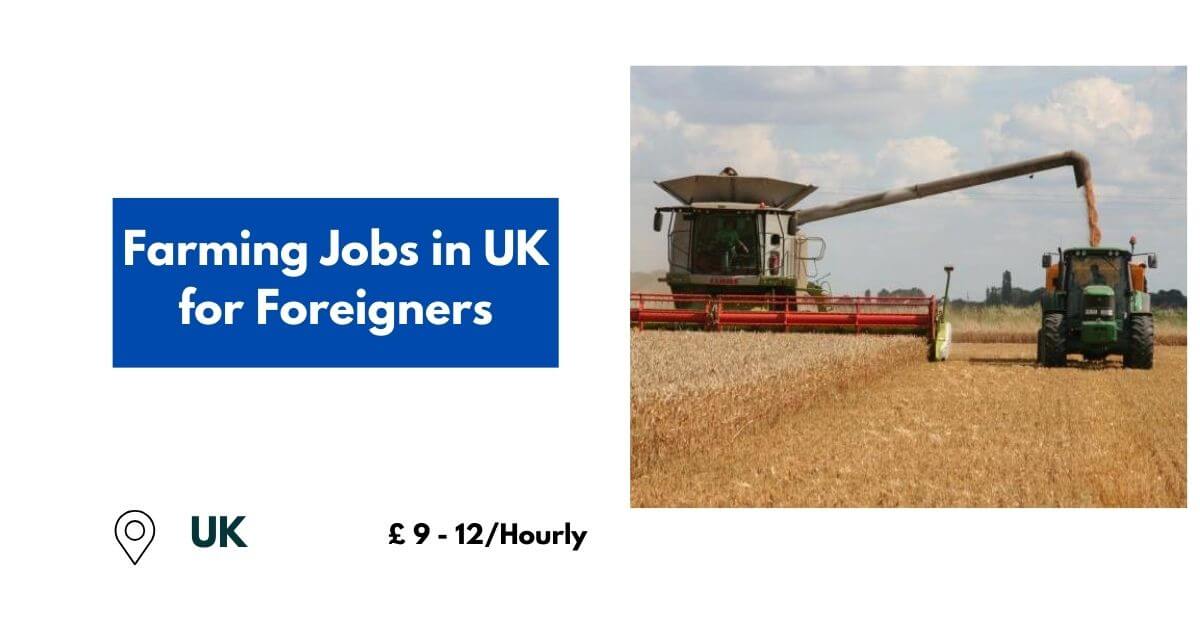 Farming Jobs in UK for Foreigners 2025 - Visa Sponsorship